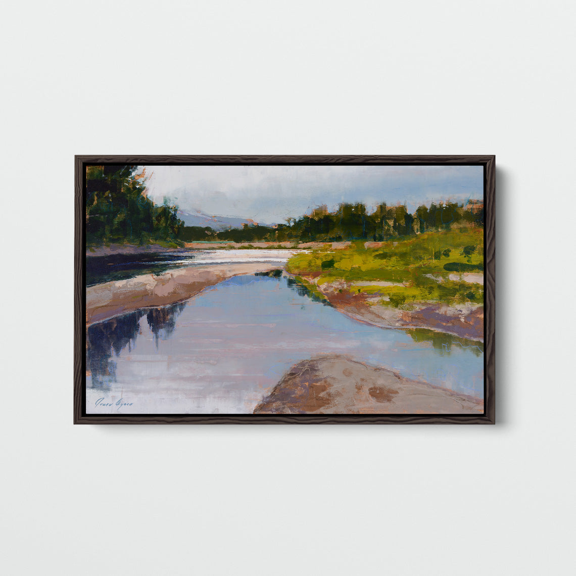 River Shapes and Reflections - JamesAyers